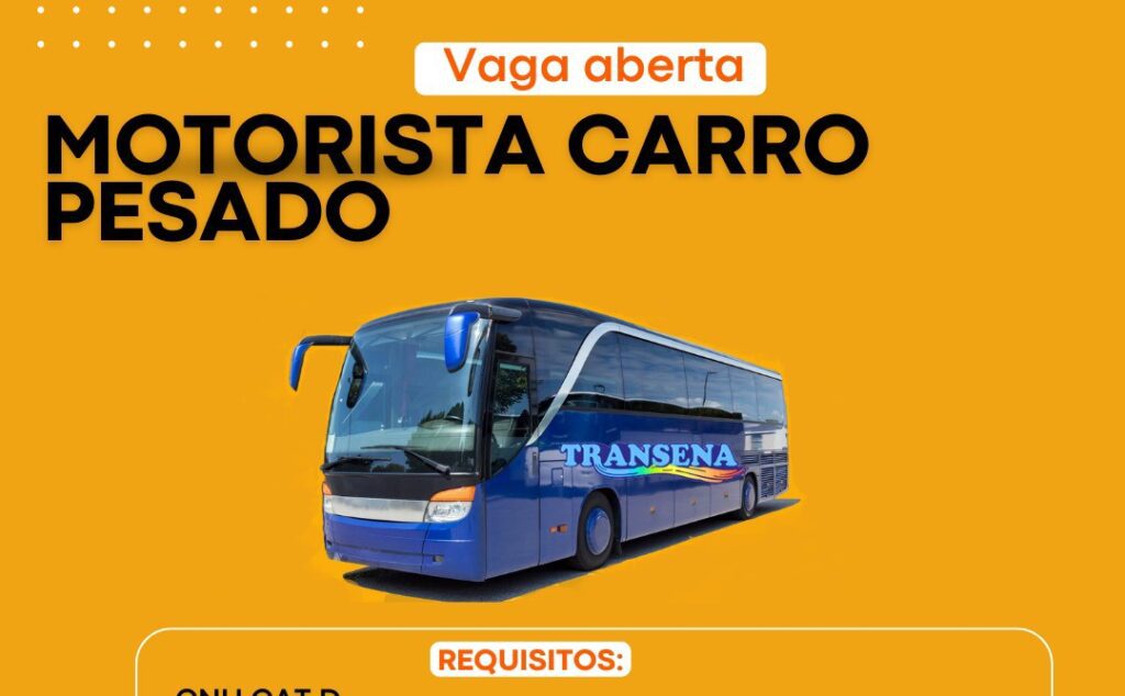 Vaga para Motorista de Carro Pesado no Grupo Transena: Oportunidade com ...